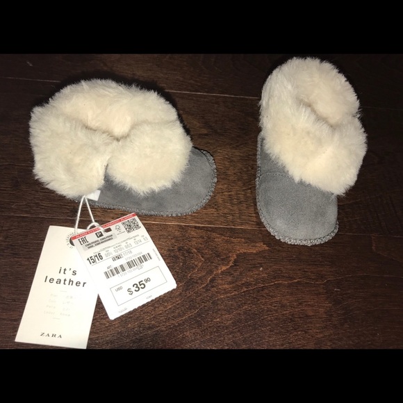 Zara | Shoes | Zara Mini Fur Lined Boots | Poshmark